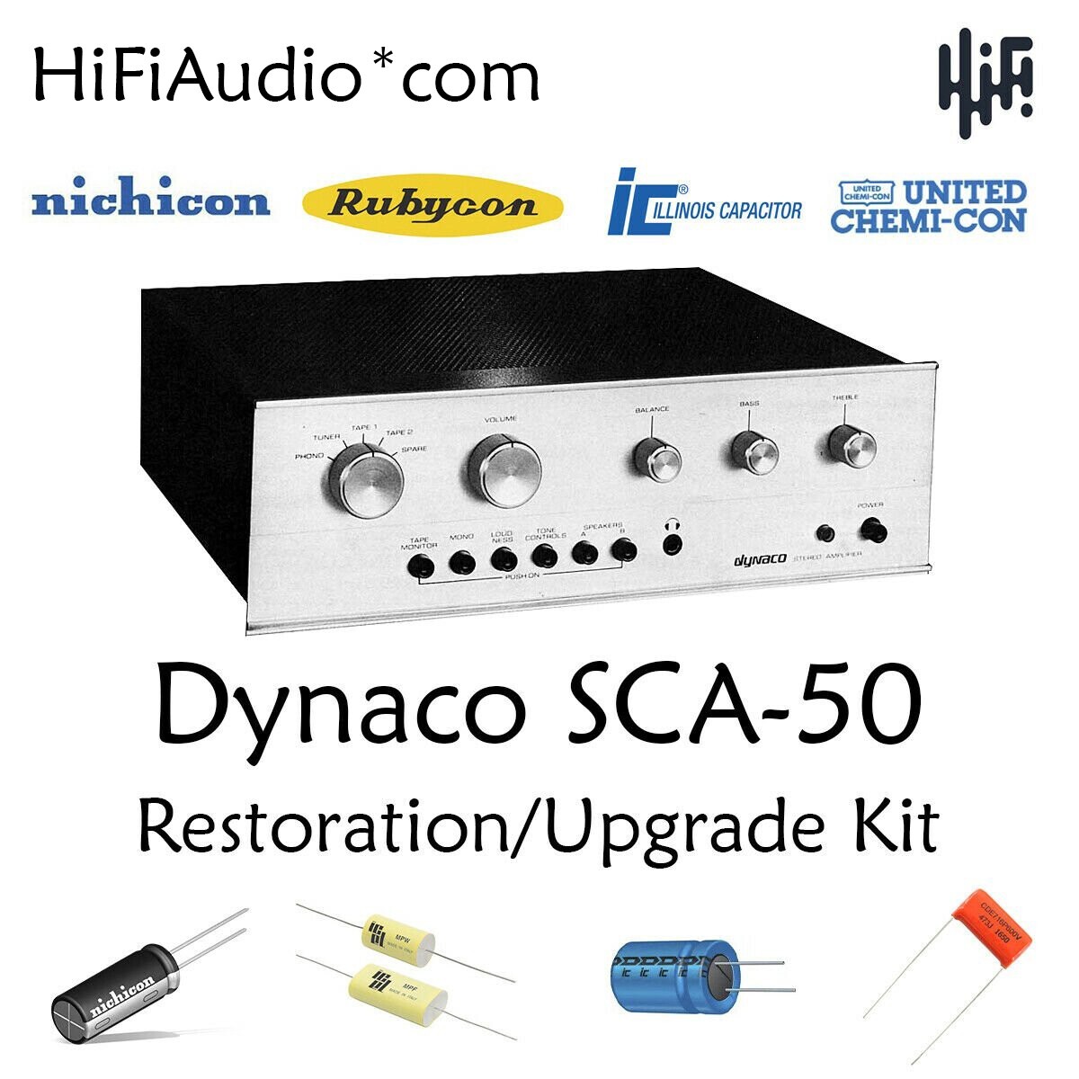 Dynaco SCA-50 restoration rebuild kit repair upgrade capacitor | eBay