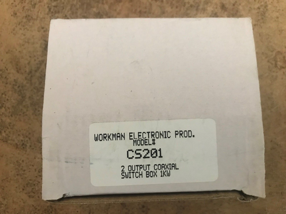 WORKMAN CS201 2 POSITION COAX SWITCH ANTENNA BOX CB RADIO HAM FM SSB ...