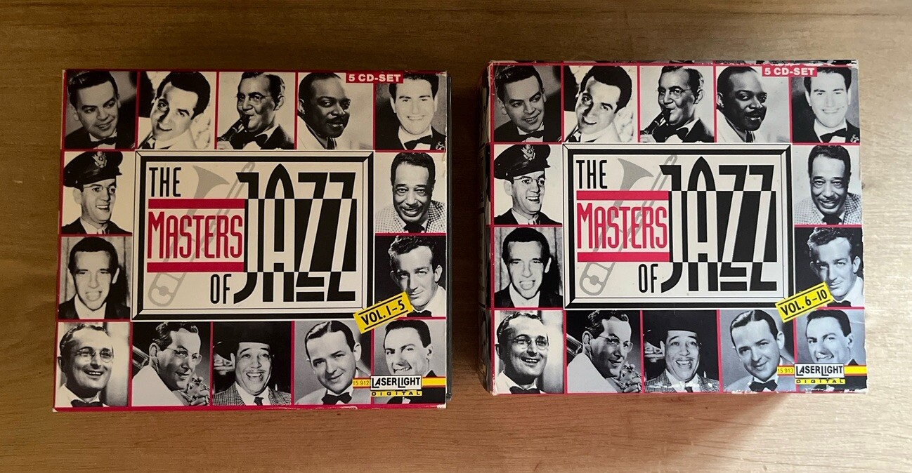 The Masters of Jazz 10 CD Set -1992 Laserlight Digital One Damaged ...
