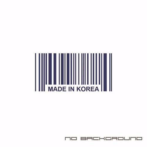 Made In Korea Bar Code Decal Sticker Racing Pair | eBay