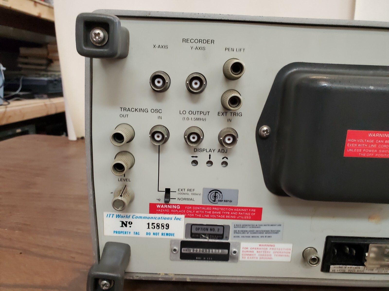 HP / Agilent / Keysight 3580A Audio Spectrum Analyzer 5Hz - 50kHz OPT 2 ...