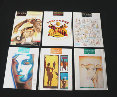 STEP-BY-STEP GRAPHICS MAGAZINE, LOT OF 6, 1993, VOL. 19 COMPLETE YEAR ...