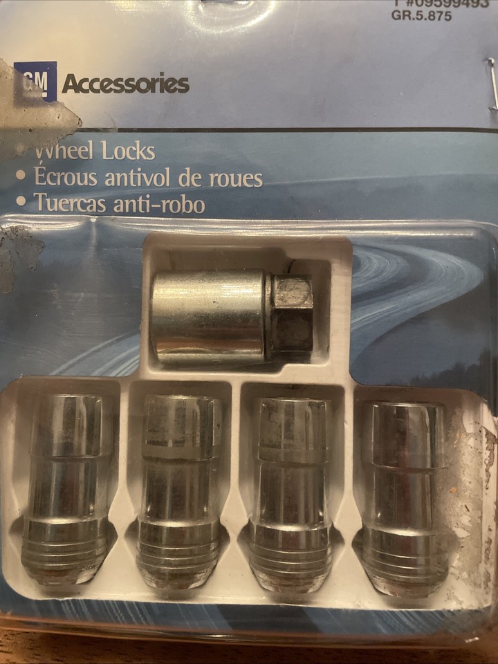 Genuine GM Chrome Wheel Locks Escalade Tahoe Yukon Sierra Silverado OEM ...