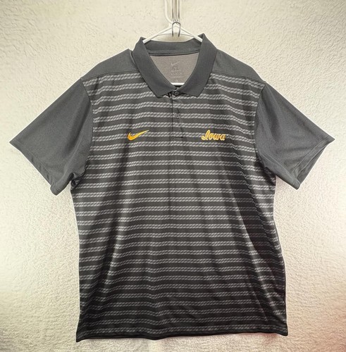 Nike Iowa Hawkeyes Coaches Victory Polo Mens XL Dri-Fit 2025 Season ...