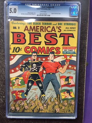 AMERICA'S BEST COMICS #2 CGC VG/FN 5.0; White pg!; scarce! | eBay