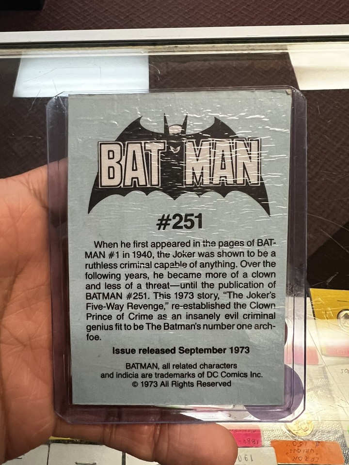 Batman #251 - CGC Homage - Mini Slab - Comic Card | eBay