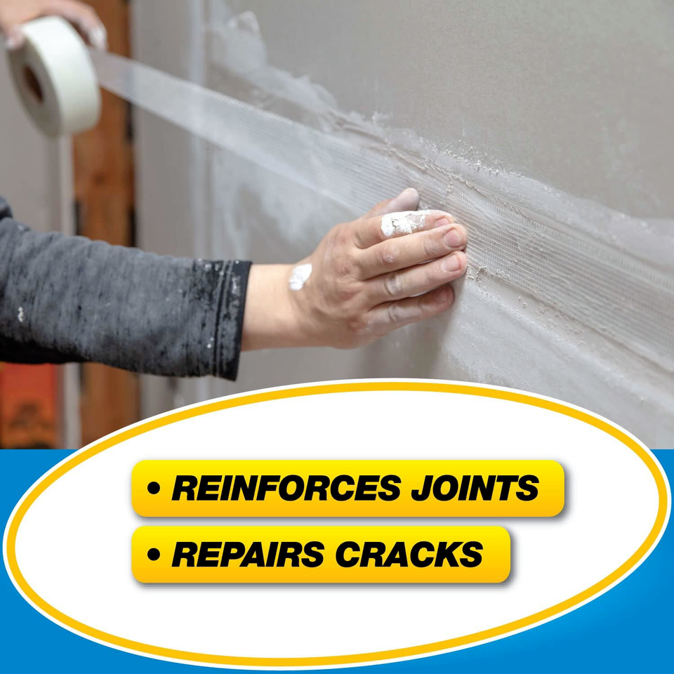 PLASTERBOARD DRYWALL SCRIM TAPE ROLLS PLASTERING DIY JOINT TAPE 151 ...