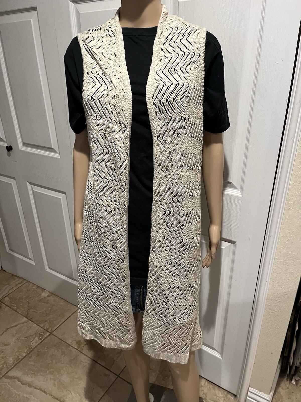 Cyrus Crochet Long Cardigan Duster - Gem