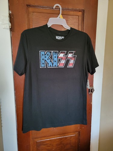 NWT KISS Men's L Black KISS Short Sleeve Crew Neck T Tee Shirt | eBay