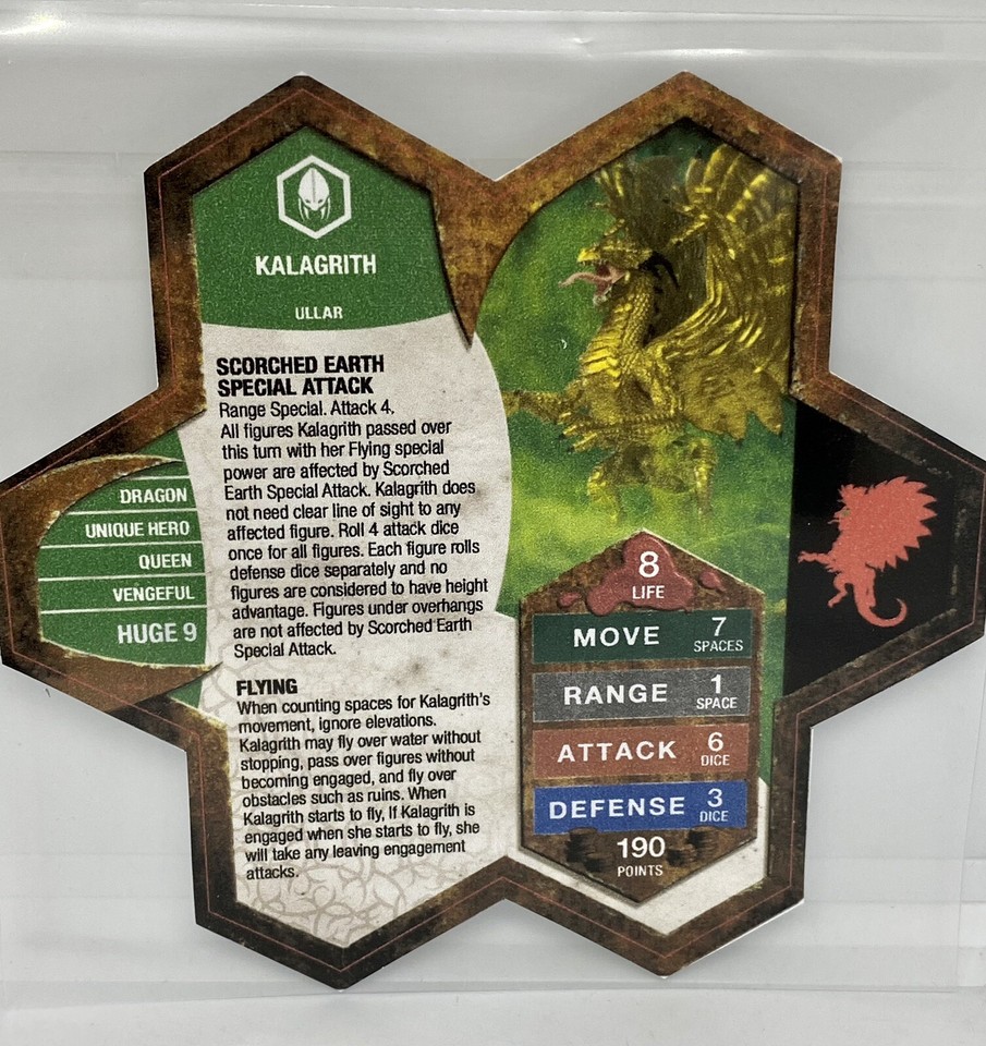 Heroscape Kalagrith C3V Dragon Ullar | eBay