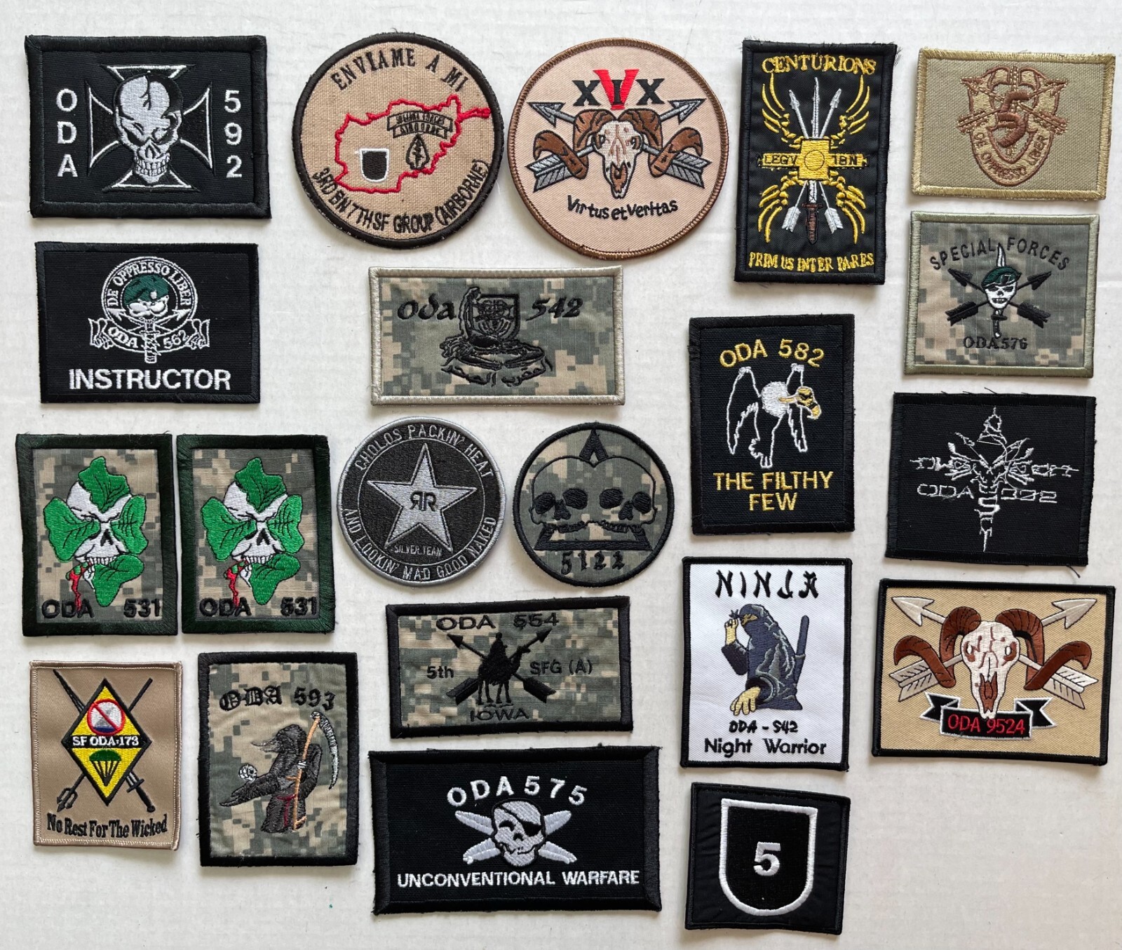 21 US ARMY SPECIAL FORCES ODA PATCHES (lot number 62) | eBay