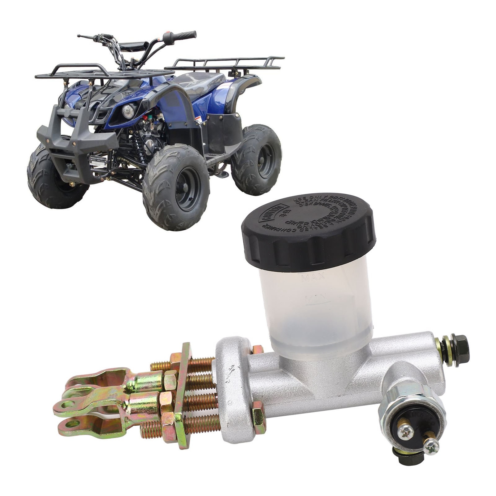 AGS Hydraulic Brake Master Cylinder High Hardness For 90cc 110cc 125cc ...