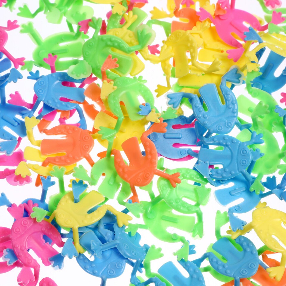 100 Pcs Frog Jumping Toys Finger Pressing Playing Set Toddler Child | eBay