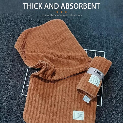 Coral Velvet Bath Hand Towel Washcloth Soft Lint Free Absorbs Water γ ...