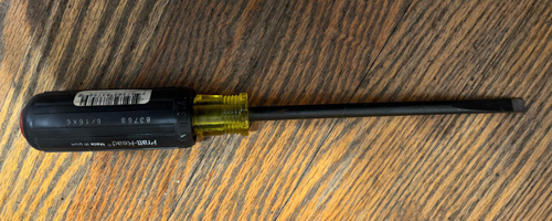 NOS PRATT- READ SLOTTED 5/16 X 6" CUSHION GRIP SCREWDRIVER # MADE IN ...