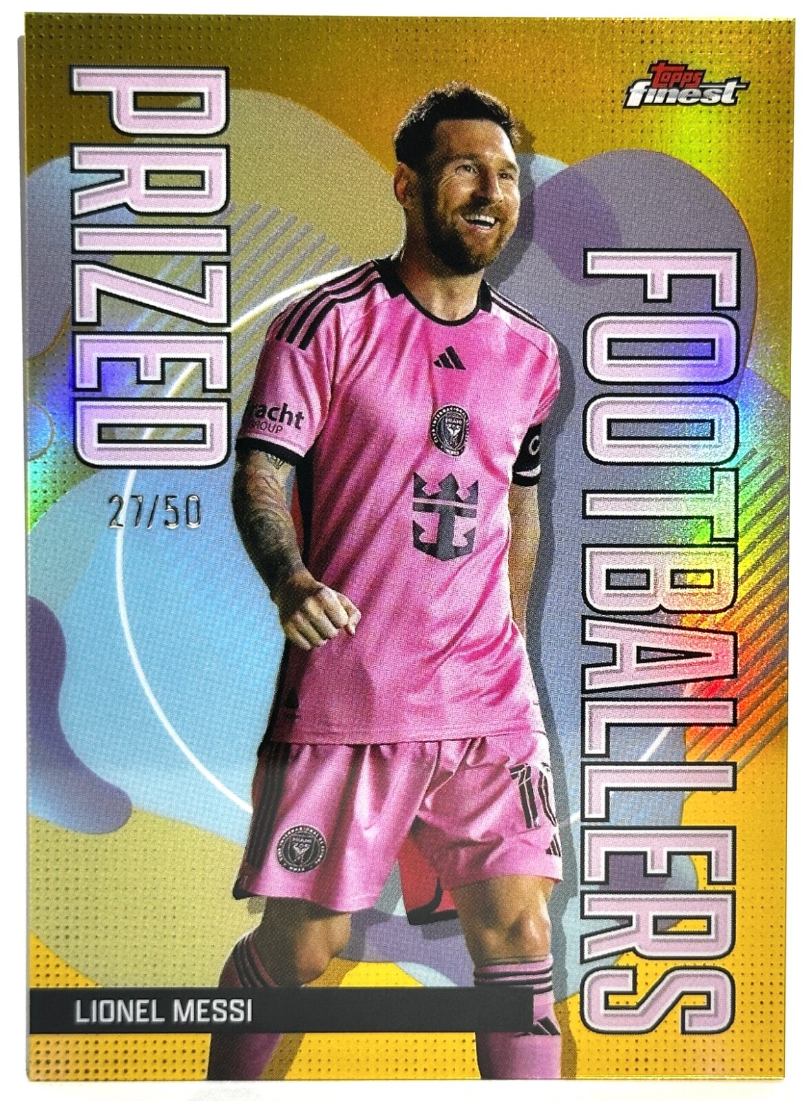 2024 Topps Finest Mls - Prized Footballers Lionel Messi #PF-1 Gold Refractor /50 for sale online ...