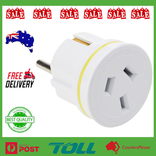 EU Travel Adaptor for AU/NZ Appliances Bali Asia Areas Middle East ...