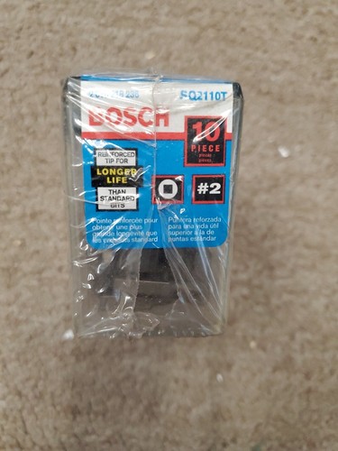 Lot Of 5 X 10 pieces Bosch Tool SQ2110T #2 Square Recess Insert Bit 1 ...