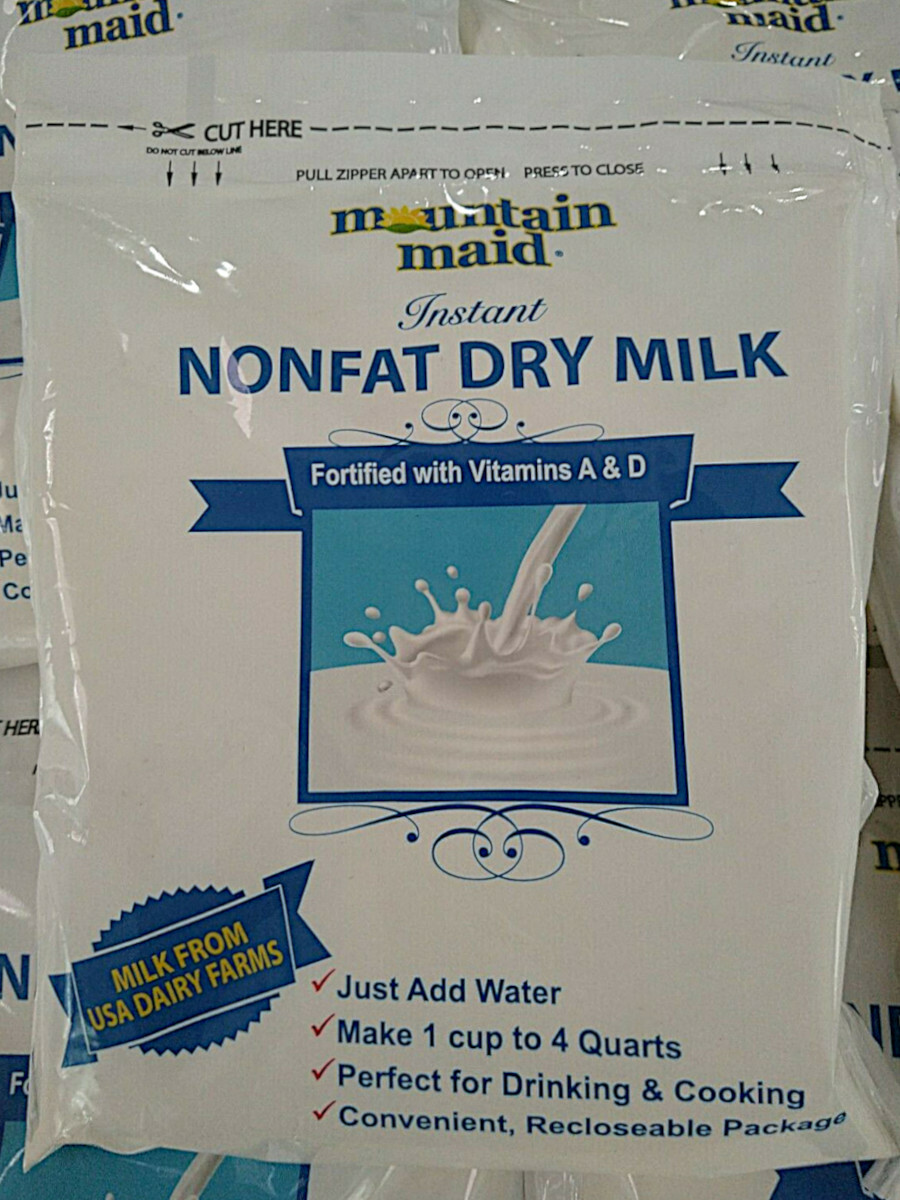 1.6 LB 2 GAL Mountain Maid Nonfat Dry Milk US Farms 2-Pk 12.8 Oz FREE ...