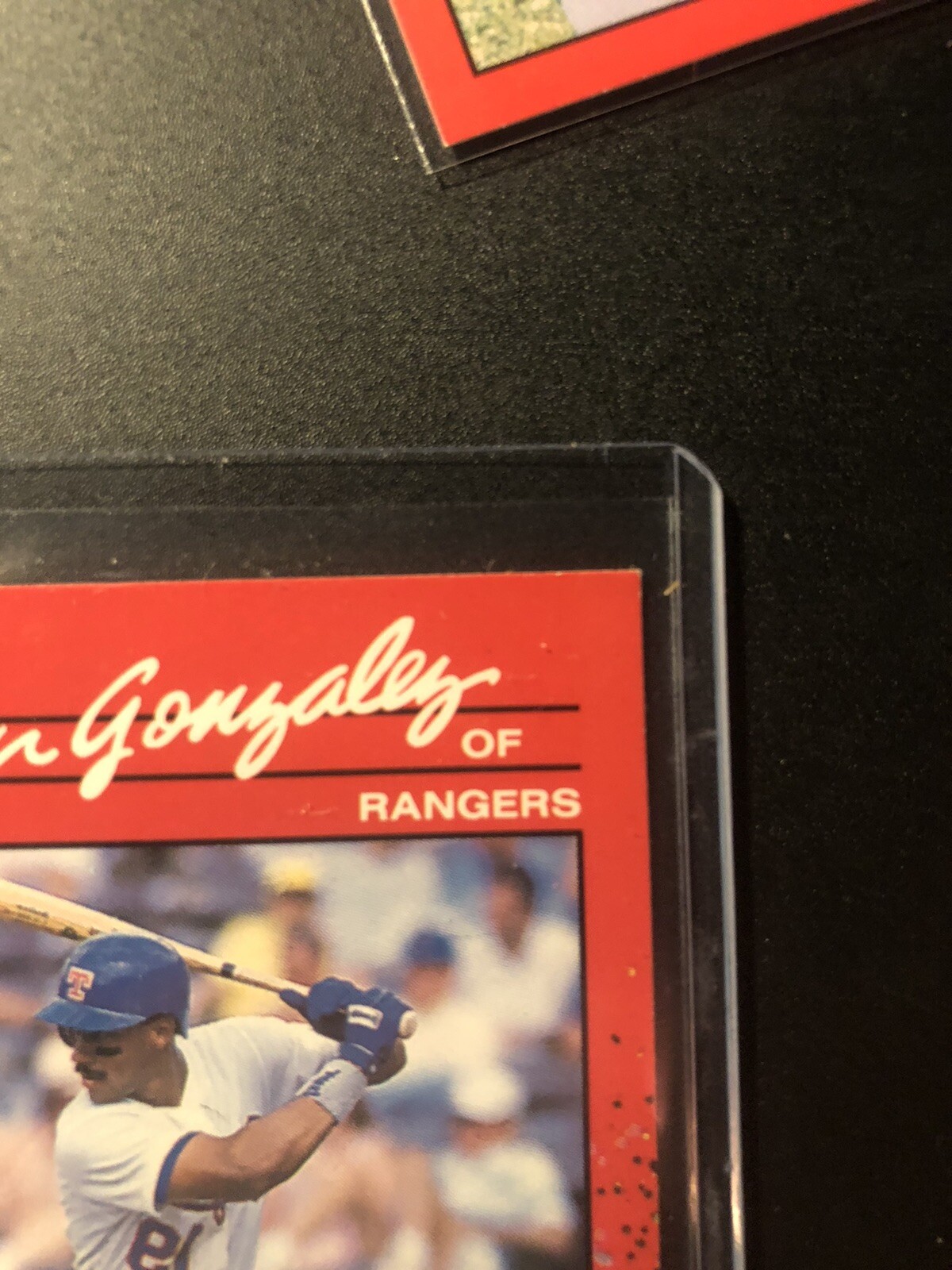 1990 Donruss Juan Gonzalez Error Reverse Negative Rookie Card #33 | eBay