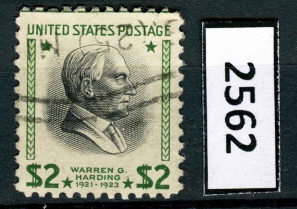 Dealer Dave Used US Stamps #233 $2 HARDING, 1938 PREXIES, USED, KEY ...