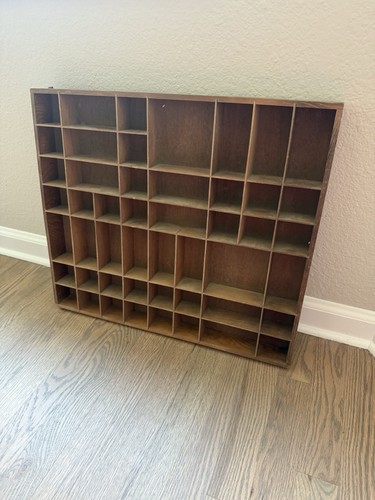 Vintage Wooden Letterpress Trinket Tray Wall Hanging Display ...