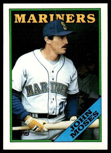1988 Topps Baseball Card John Moses Seattle Mariners #712 | eBay