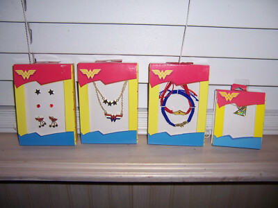Lot Of 4 Boxes Jewelry WONDER WOMAN AS PICTURED | eBay