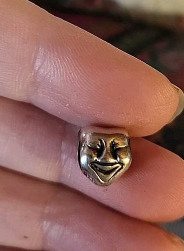 925 STERLING SILVER Drama FACE MASK EUROPEAN CHARM BEAD | eBay