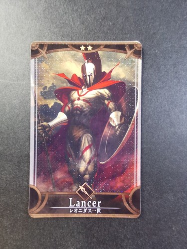Leonidas I Lancer 2 Stars FOIL FGO Fate Grand Order Japanese Arcade ...