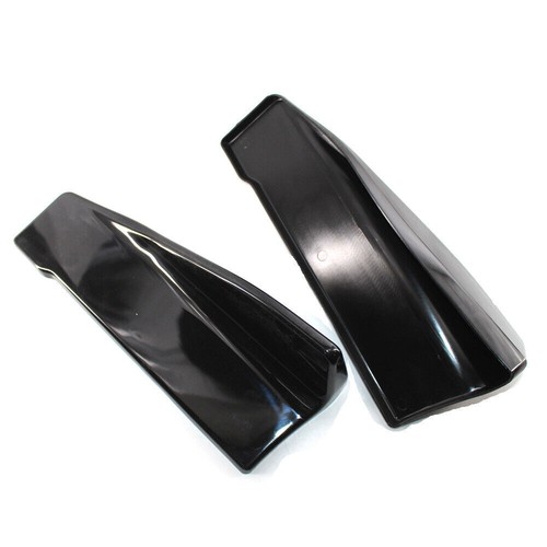 Shiny Black Rear Back Bumper Corner Lip Body Side Strap Guard Scratch ...