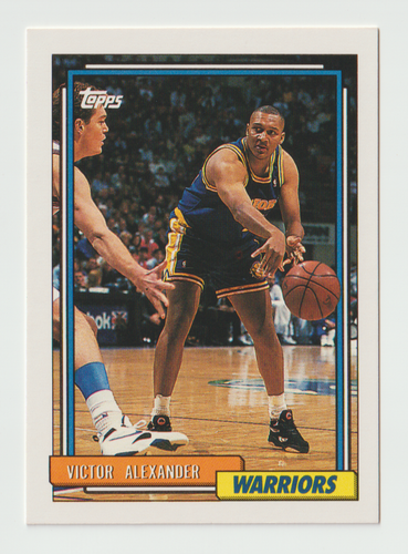 1992-93 Topps Basketball #316 Victor Alexander - Golden State Warriors ...