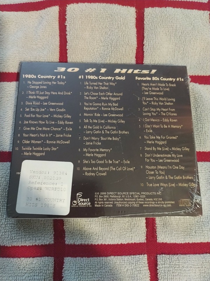 Various Artists: 30 Number 1 Country Hits of the 1980s - {NEW/SEALED CD ...
