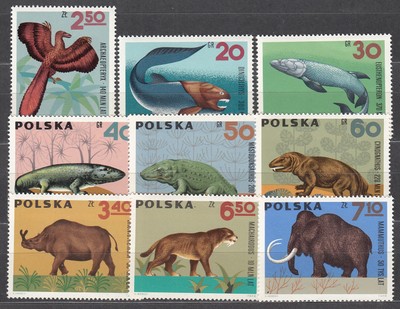 Polonia Posta 1966 Yvert 1506/14 ** Mnh Fauna Preistorica | eBay