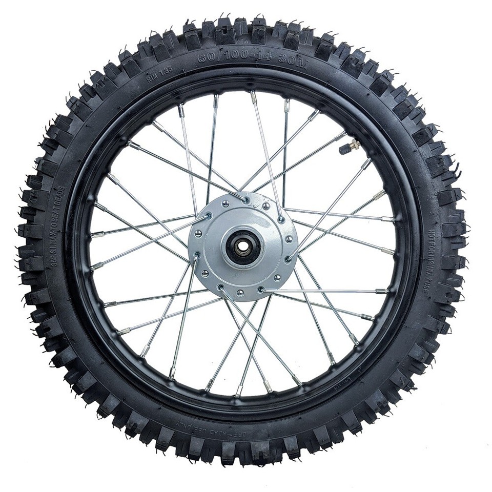 14" Front Wheel Rim Tire 12mm Axel Hole Apollo SSR 125cc CRF Dirt Bike ...