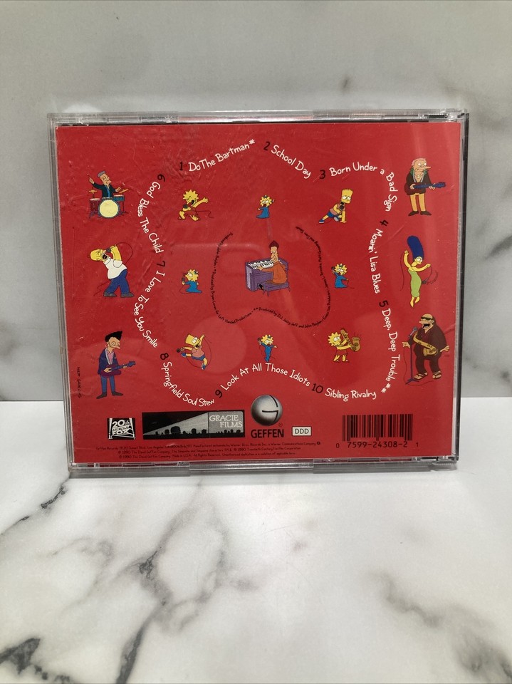 The Simpsons Sing The Blues Compact Disc Promo Copy Geffen Records 1990 ...