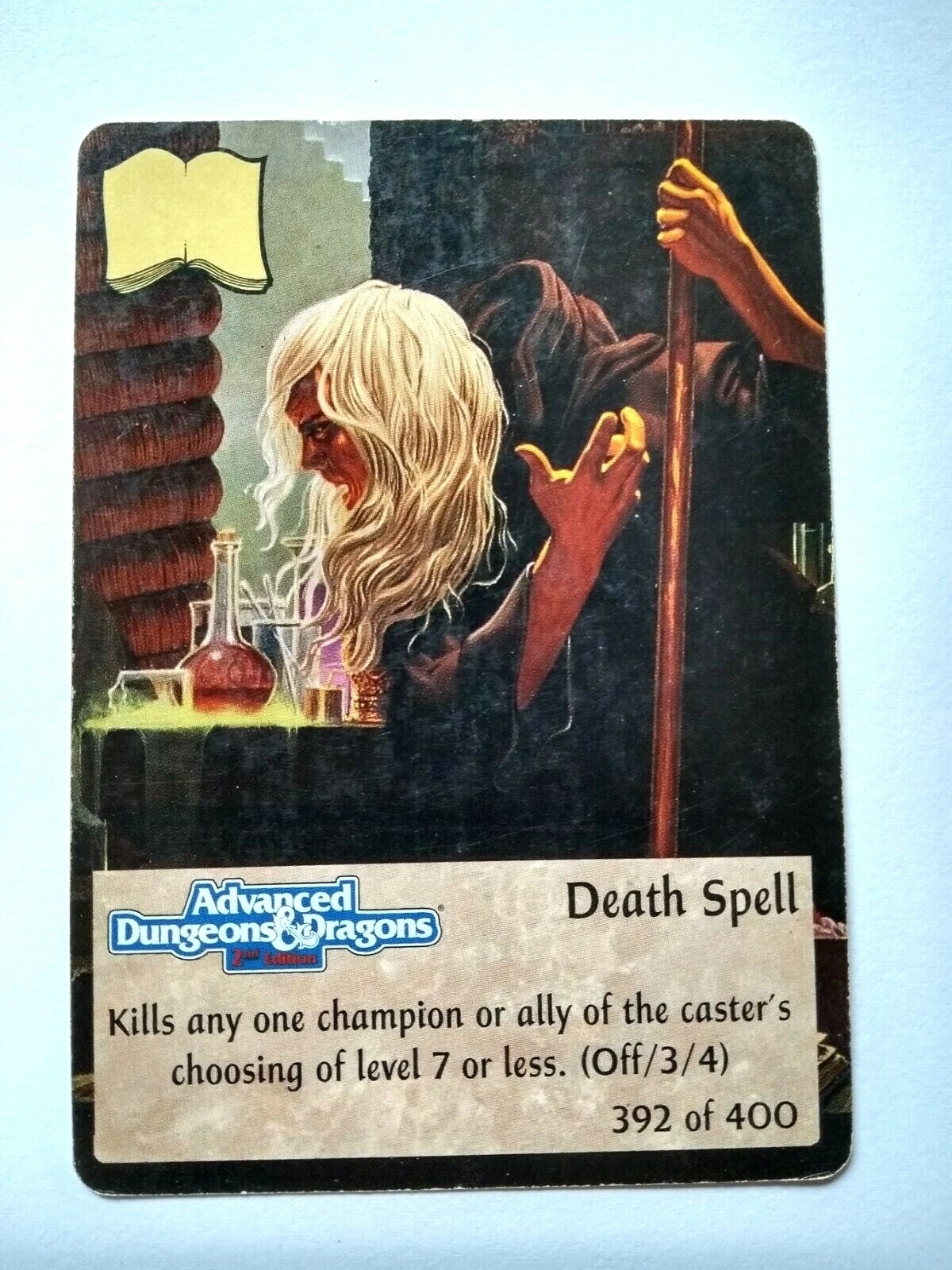 Death Spell Spellfire Card TSR Dungeons and Dragons | eBay