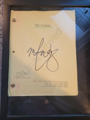 Autographed Mark Wahlberg THE fighter Movie Script | eBay
