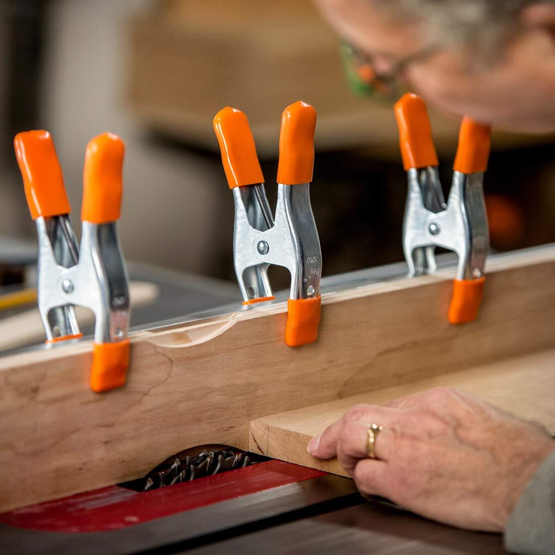 PONY 6" Heavy Duty Spring Clamp Set 6PACK 2" Jaw Opening Steel Spring ...