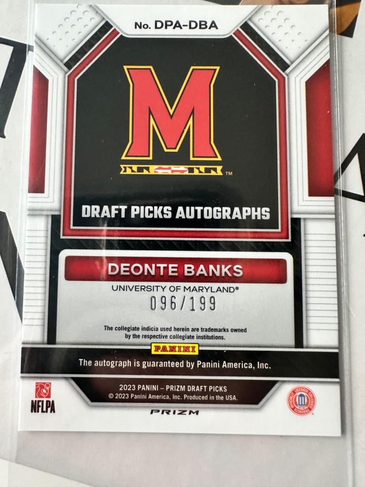 2023 Panini Prizm Draft Picks - Draft Picks Autographs Red Prizm /199 DPA-DBA | eBay
