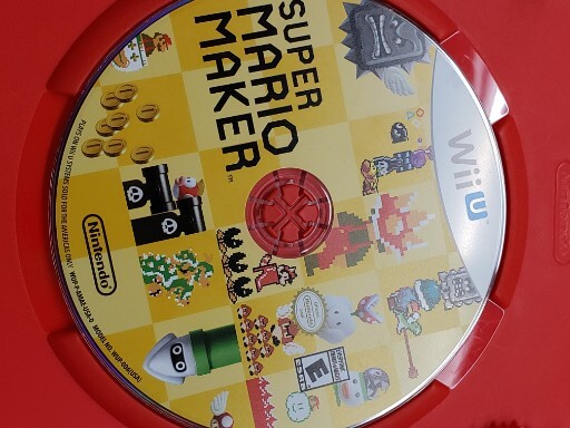 WII U Super Mario Maker Video Game Disc with Case (Nintendo Wii U, 2015 ...