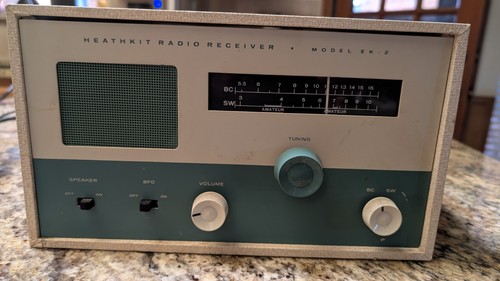 Vintage Heathkit Radio Model EK-2 Working very good condition AM and ...