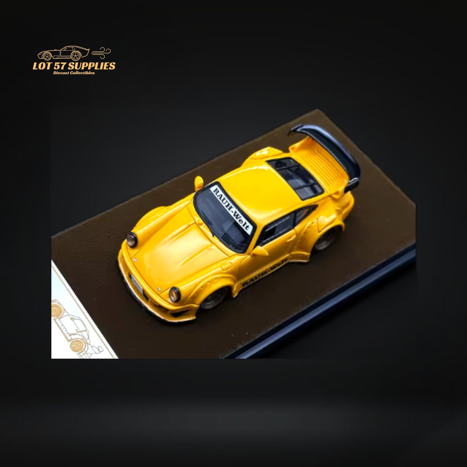 QIDIAN Porsche RWB 930 GT Wing in Orange Resin Model 1:64 | eBay