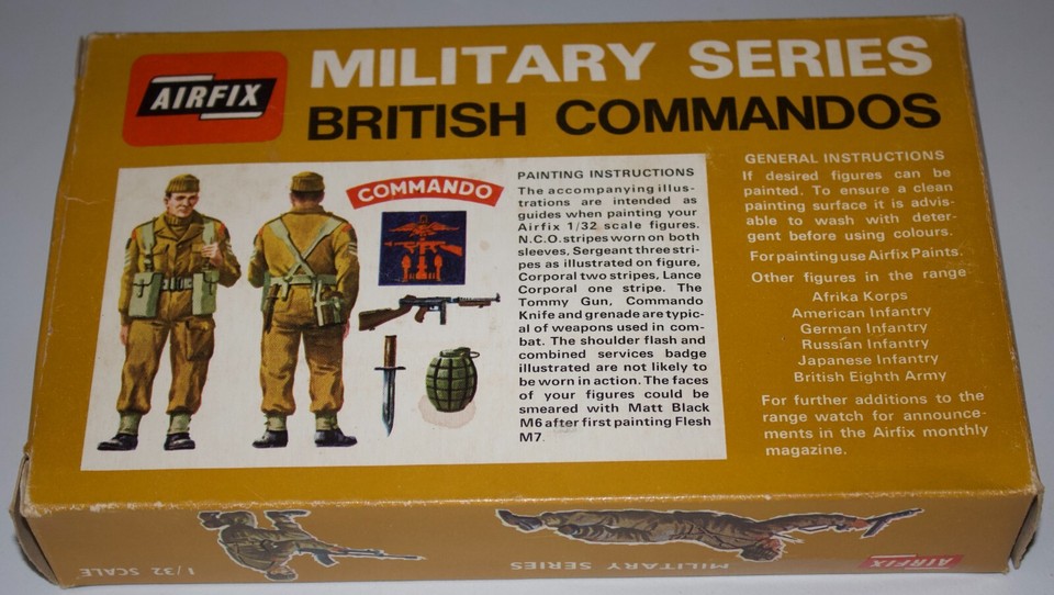 Airfix Toy Soldiers Boxed british commandos 1/32 Scale complete set ...