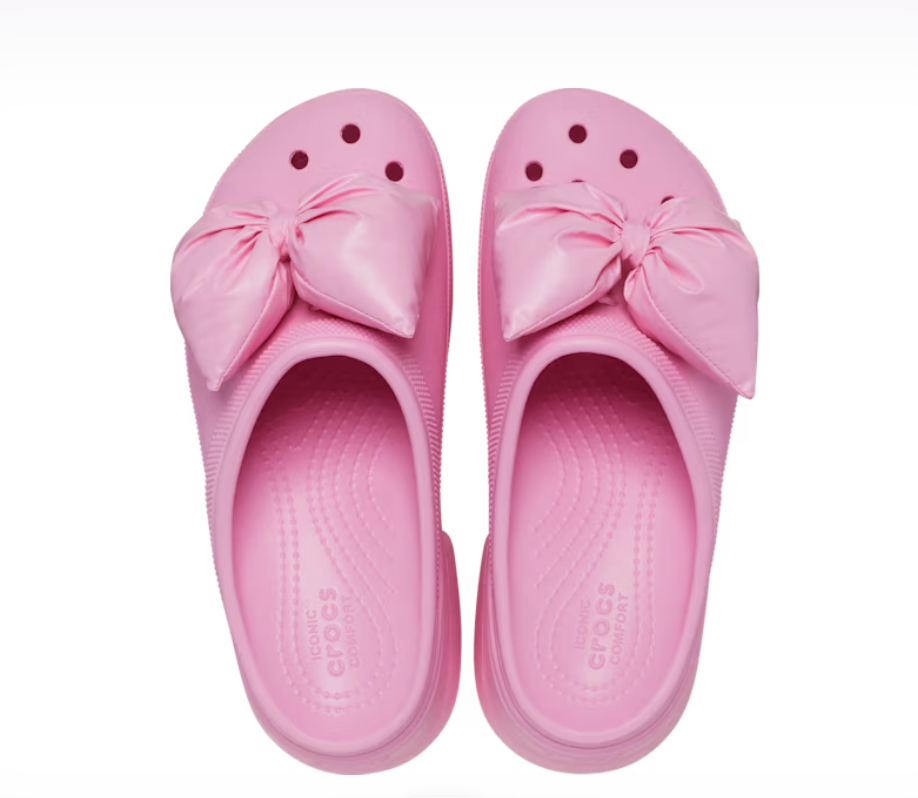 CROCS Siren Metallic Bow Clog Shoes 'Pink Tweed' - 210000 Expeditedship ...