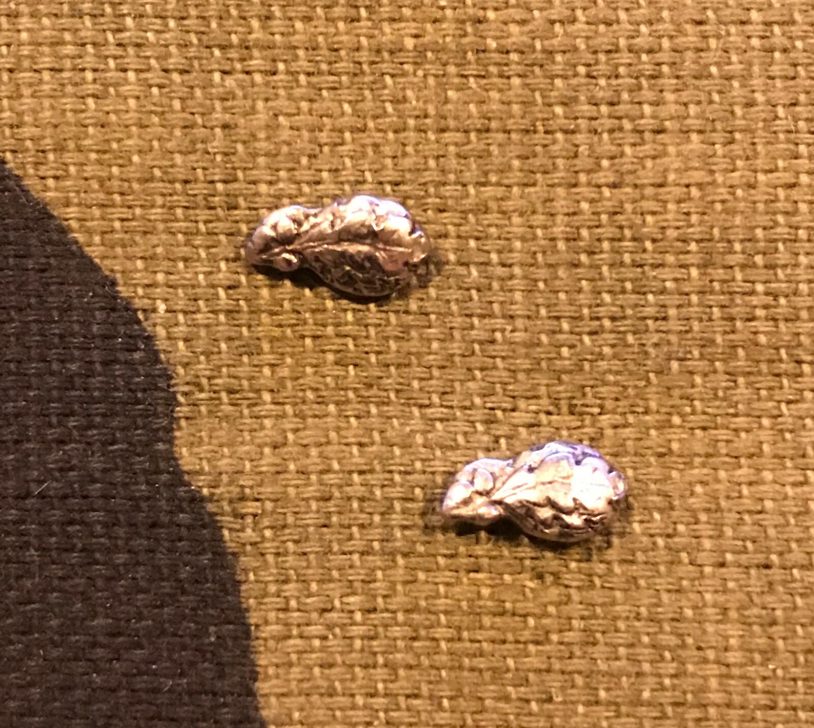 SET OF 2 SILVER OAK LEAF CLUSTER RIBBON OR MEDAL ATTACHMENTS | eBay