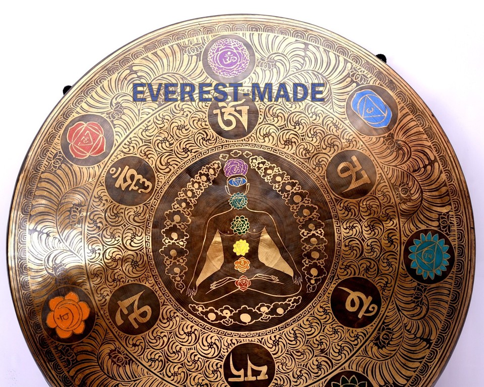 60 CM Gong-Deep Sound Vibrations Gong-Handmade Gong-Tibetan Sound ...