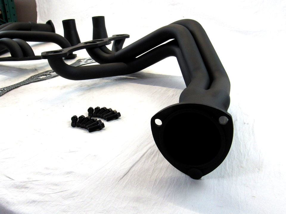 1928-48 Ford Chassis Small Block Chevy 283-350 Long Tube Headers Black ...
