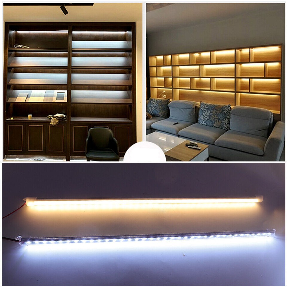 LED Alu Strip Schiene SMD lichtleiste Hart Strip Streifen Blau Kaltweiß ...