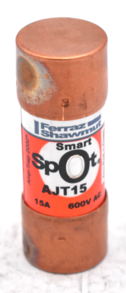 FERRAZ SHAWMUT AJT15 TIME-DELAY FUSE 600VAC 400VDC 15A (LOT OF 11) | eBay